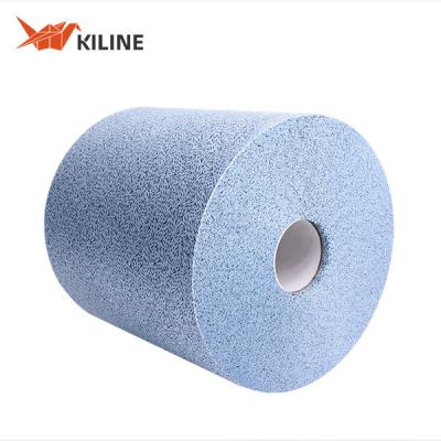 China Car Cleaning Lint Free Oil Absorbention 100% PP Blue Color Industrial Cleaning Cloth for sale