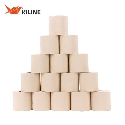 China 100gsm Bamboo Toilet Paper 10 Rolls Brown Eco Friendly for sale