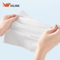 China Custom Logo White Disposable Facial Tissue Paper 70gsm 80 Sheets for sale