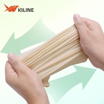 China 3 Ply Bamboo Pulp Facial Tissue 70gsm Brown 100 Sheets for sale