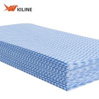 China Color Coded Commercial Cleaning Wipes Reusable Kitchen Towel Roll For Multitask Cleaning for sale