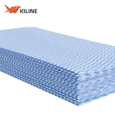 China Color Coded Commercial Cleaning Wipes Reusable Kitchen Towel Roll For Multitask Cleaning for sale