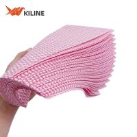 China Color Coded Commercial Cleaning Wipes Reusable Kitchen Towel Roll For Multitask Cleaning for sale
