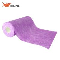 China Disposable Household Cleaning Cloths Purple Color Wood Pulp PP Material 55gsm for sale