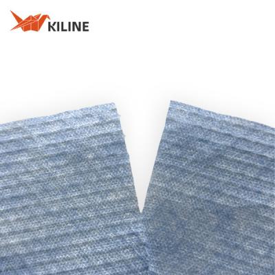China Wood Pulp PP Rolled Commercial Cleaning Wipes Disposable Blue Color Customized for sale