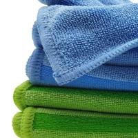 China Custom 40*40cm 25*25cm Recycled Polyester Cleaning Microfiber Towel Cleaning Cloth For Kitchen for sale