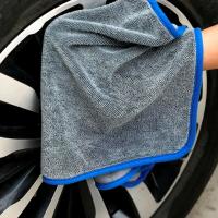 China Microfiber 40*60cm 600 Gsm Wash Car Care Microfibre Detailing Auto Micro Fiber Cloths Cleaning Twisted Loop Drying Towels for sale