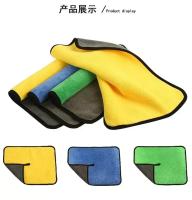China Car Polishing Waxing Towel Super Quality Microfiber Double Sided Coral Fleece Kitchen Customized Printing Designs for sale