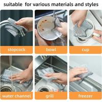 China KILINE Kitchen Gadgets Silver Cleaning Cloth Magic Dish Towel Rust Removal All Bathroom Supplies Home Clean for sale