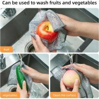 China KILINE Kitchen Gadgets Silver Cleaning Cloth Magic Dish Towel Rust Removal All Bathroom Supplies Home Clean for sale