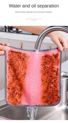 China KILINE Kitchen Daily Dish Towel, Kitchen Rag Non-stick Oil Thickened Table Cleaning Cloth for sale