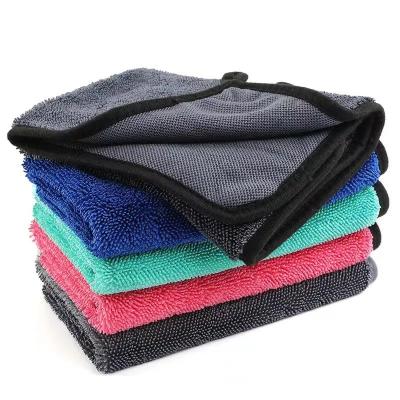China KILINE Absorption Microfiber Coral Fleece Car Wash Cleaning Cloth Towel for sale