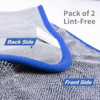 China KILINE Wholesale High Quality 600GSM-1400GSM Dual Pile Layered Twisted Loop Microfiber Quick-Dry Drying Towel for sale