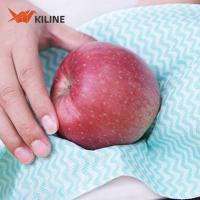 China Reusable Viscose Color Coded Kitchen Cleaning Wipes 80gsm Food Grade for sale