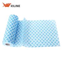 China Multicolor Disposable Commercial Cleaning Wipes Household Kitchen Towels 80gsm for sale