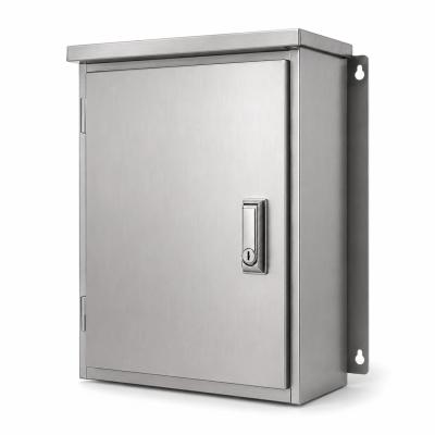 China Stainless Steel Wall Mount Outdoor Electrical Enclosure Assembly For Low Voltage Circuit for sale