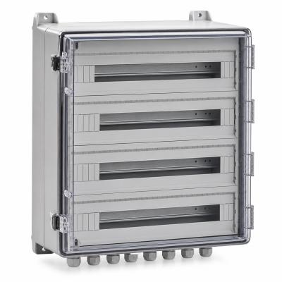 China Large Capacity Transparent Cover Custom Power Distribution Box Waterproof For Harsh Environments for sale