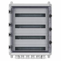 China Large Capacity Transparent Cover Custom Power Distribution Box Waterproof For Harsh Environments for sale