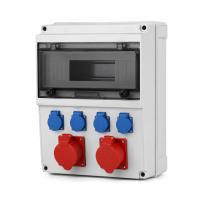 China Outdoor IP66 ABS PC Electrical Panel Assembly Waterproof Distribution Box For Construction Site for sale