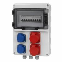 China Outdoor IP66 ABS PC Electrical Panel Assembly Waterproof Distribution Box For Construction Site for sale