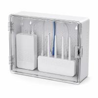 China Transparent Cover Weak Current Distribution Box Assembly Visible Modem Router Storage Box for sale