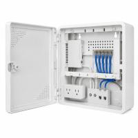 China Weak Current Box ABS Plastic Wall Mount Indoor Multimedia Wiring Enclosure for sale
