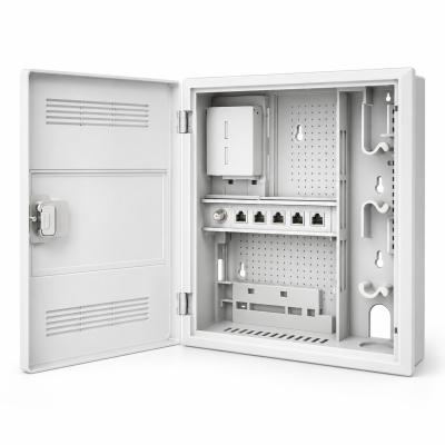 China Household Multimedia Distribution Box Assembly Dustproof TV Network Communication Junction Box for sale