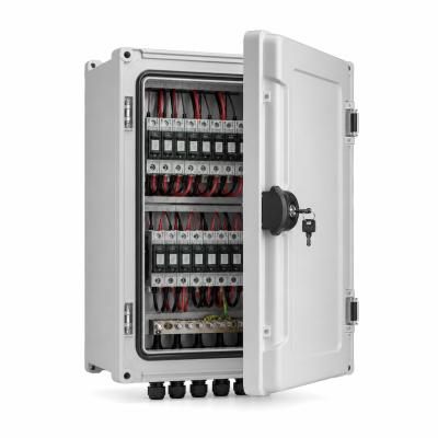 China Secure Solar Combiner Box Flame Retardant For Commercial Solar Array for sale