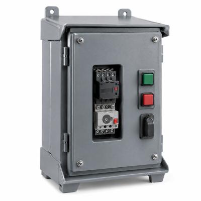 China Thickened Steel Reinforced Motor Starter Box With Built In Overload Protection Components for sale