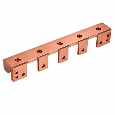 China Anti Oxidation Electrical Enclosure Copper Busbar For Low Voltage Distribution Cabinet for sale