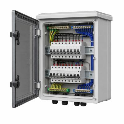 China Residential Dustproof Outdoor Distribution Panel Assembly Weatherproof Power Box Assembly for sale