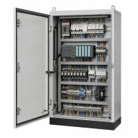 China Short Circuit Protected Dustproof PLC Control Cabinet Assembly For Mechanical Processing Workshop for sale