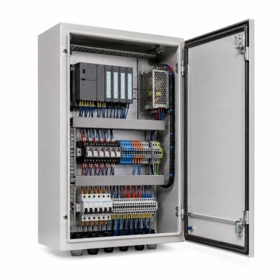 China Easy Programming Compact Layout PLC Control Cabinet Assembly For Packaging Production Equipment for sale