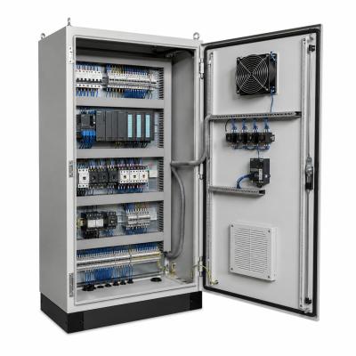 China Overload Resistant Low Failure PLC Control Cabinet Assembly For Water Treatment System for sale