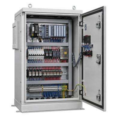 China IP54 Waterproof Shockproof PLC Control Cabinet Assembly For Outdoor Engineering Machinery for sale