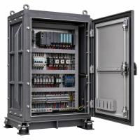 China Secure Lock Anti Vibration PLC Cabinet Assembly For Mining Automatic Control System for sale