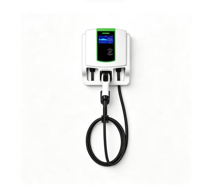 China Wall Mounted EV DC fast Charger Double Guns CCS2  40kW for Home Commercial Use Charging Station Ocpp for sale