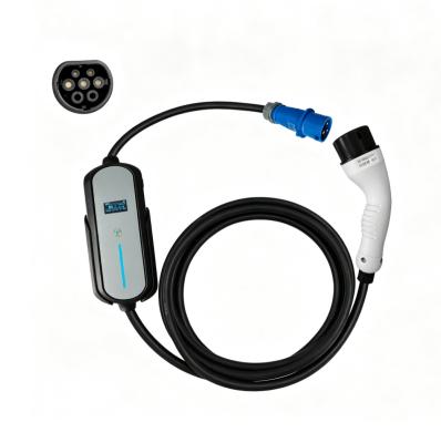 China 3.7 kW Output Portable EV Charger with Type-2 Connector and Multi-Safety Protections for sale