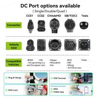 China Premium DC Fast EV Charging Station OCPP1.6J 80/120/160/180KW Double Gun Modular Structure New Energy Integration for sale