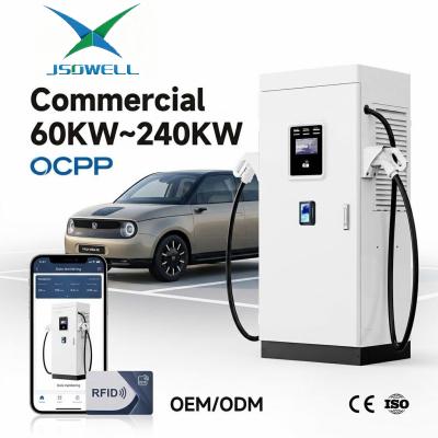 China Jsowell Customize New Commercial EV Charging Station DC 60-360KW Dual Gun Fast Charger CCS2 GBT CCS1 NACS CHADEMO for sale