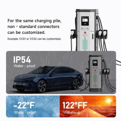 China New 60KW-180KW with CCS2 Interface DC Fast EV Charging Station Commercial Use IP54 Standard DC EV Charger for sale