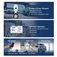 China Jsowell  OEM ODM 11kW Outdoor & Indoor EV Charger Station IP54 Type 1/Type 2/GB/T Wall-box Charger with Swipe Card to Start/Stop for sale