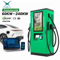 China 2026 New OEM 32-Inch LCD EV Charging Station 60kw 120kw 240kw DC Output Chademo CCS GBT Standards with Advertisement Display for sale