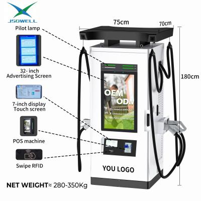 China BYD CCS2 GBT NACS 120kw 180kw 240kw DC Fast Electric Vehicle Ev Charging Station for Commercial Mall Manufacturing Outdoor Use for sale