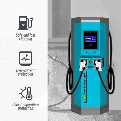 China New 60kW 120kw 180kw 240kw DC Fast EV Floor-Stand Charging Station 2 Guns GB/T CE Certified IP54 Protection OCPP1.6 for sale