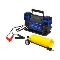 China Blue Heavy Duty Double Cylinder 160LPM 4x4 Tire Inflator Pump 12v Car Air Compressor for sale