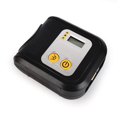 China Opel CE RoHS Digital Car Tyre Inflator with High Beam LED Work Light and 2 Nozzle Adapters for sale