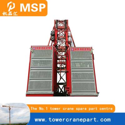 China MSP Passenger Hoist 2000-3200kg Capacity with 0-120 m/min Speed for Construction Sites for sale