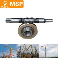 China Passenger Hoist Worm Wheel and Worm Shaft for Construction Elevators - High Load Capacity & Corrosion-Resistant Design for sale