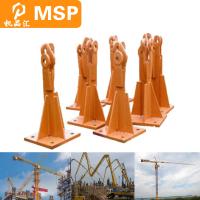 China Tower Crane Steel Structure Fixing Angle 2.0m Model with 65mm Pin and 950KG Weight for Construction Sites for sale
